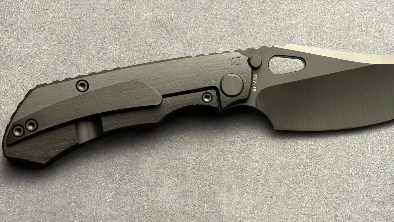 Custom Knife Factory Rotten Design Evo 4.0 Barked DLC w/ DLC S90V ...